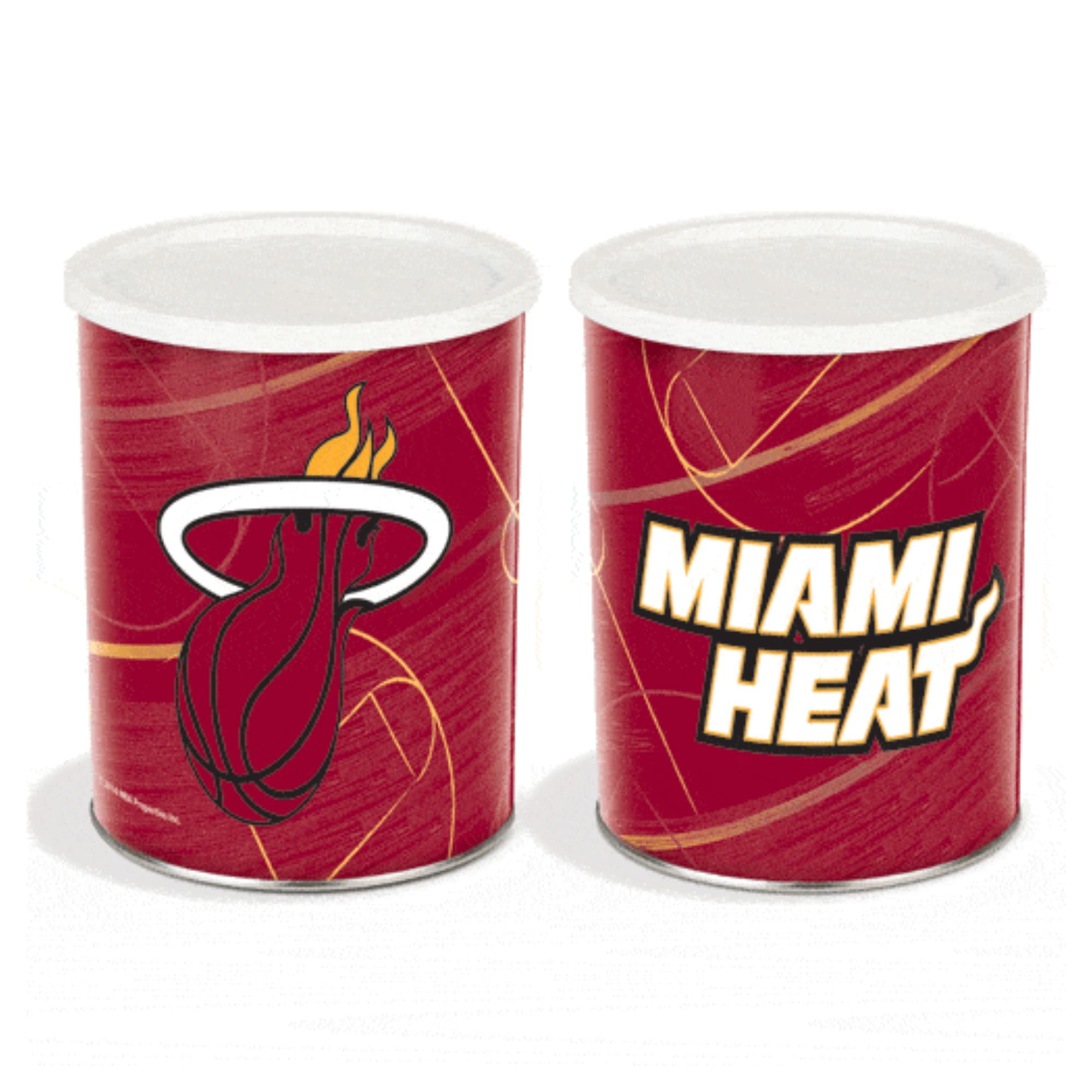 1 Gallon NBA Miami Heat Gourmet Flavored Popcorn Tin | Pops Corn