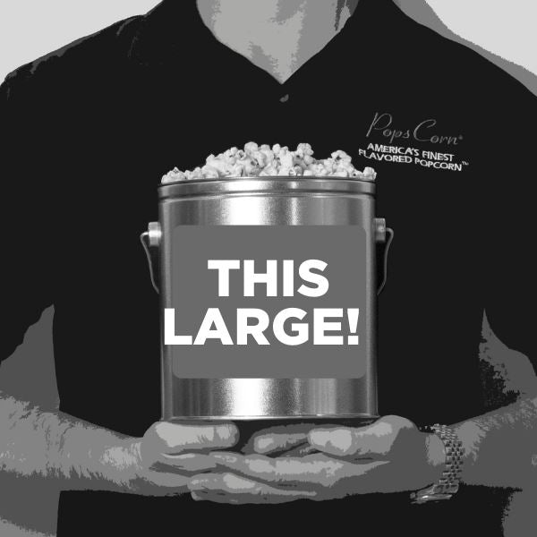 1 Gallon Signature Gold Gourmet Flavored Popcorn Tin | Popscorn – Pops Corn
